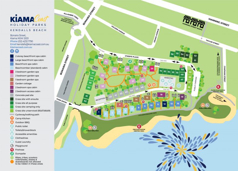 Park Map Kendalls Beach Holiday Park park-map-kendalls-beach-holiday-park